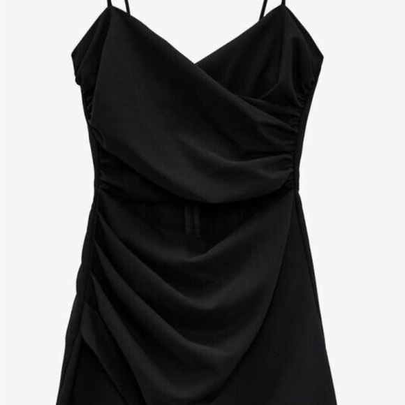 Zara | Dresses | Nwt Zara Little Black Dress Cutout Midriff | Poshmark
